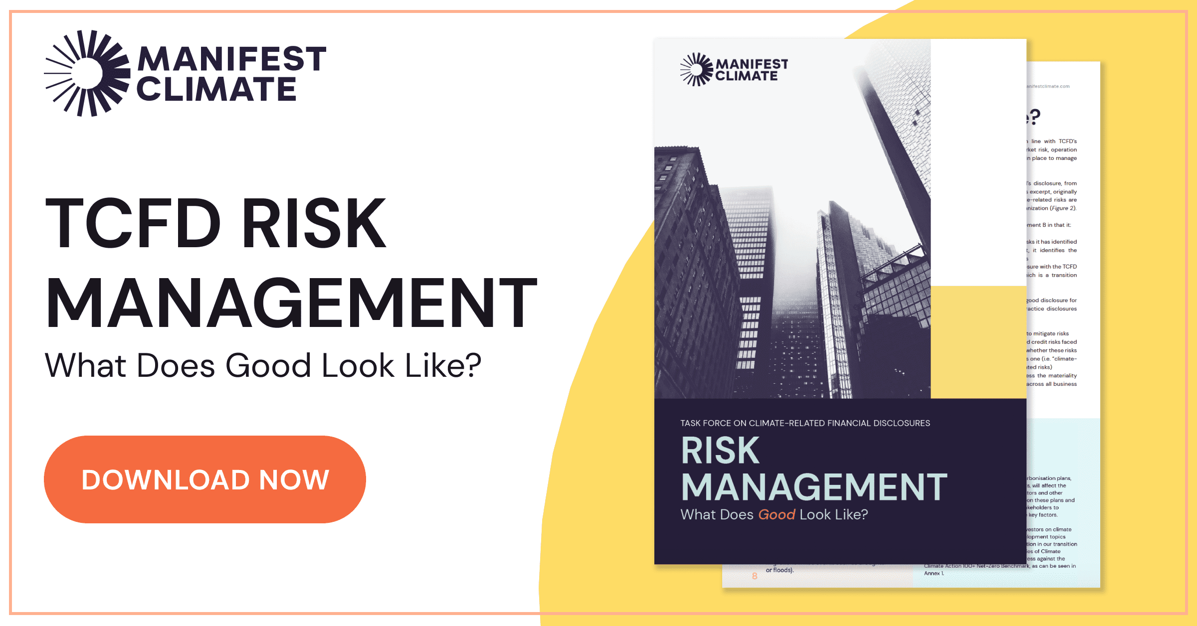 White Paper: TCFD Risk Management - Manifest Climate