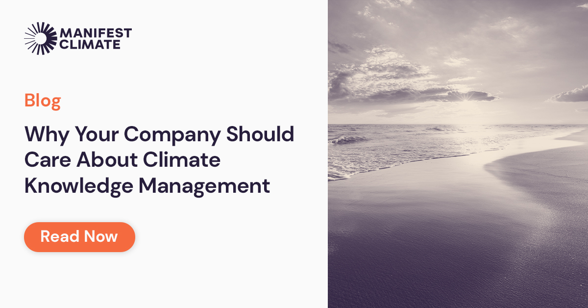 Managing Corporate Climate Knowledge