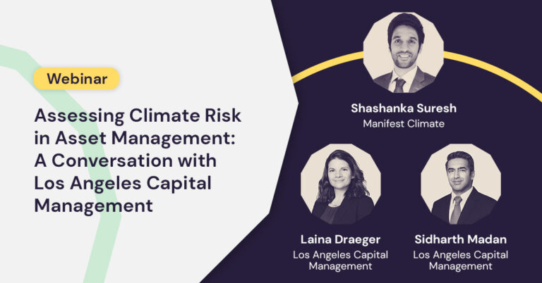 Assessing Climate Risk in Asset Management