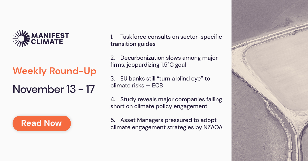 The UK Transition Plan Taskforce publishes specialized guidance for ...